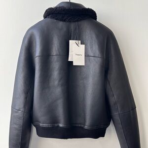 Theory | Jackets & Coats | Theory Shearling Bomber Jacket Women | Poshmark